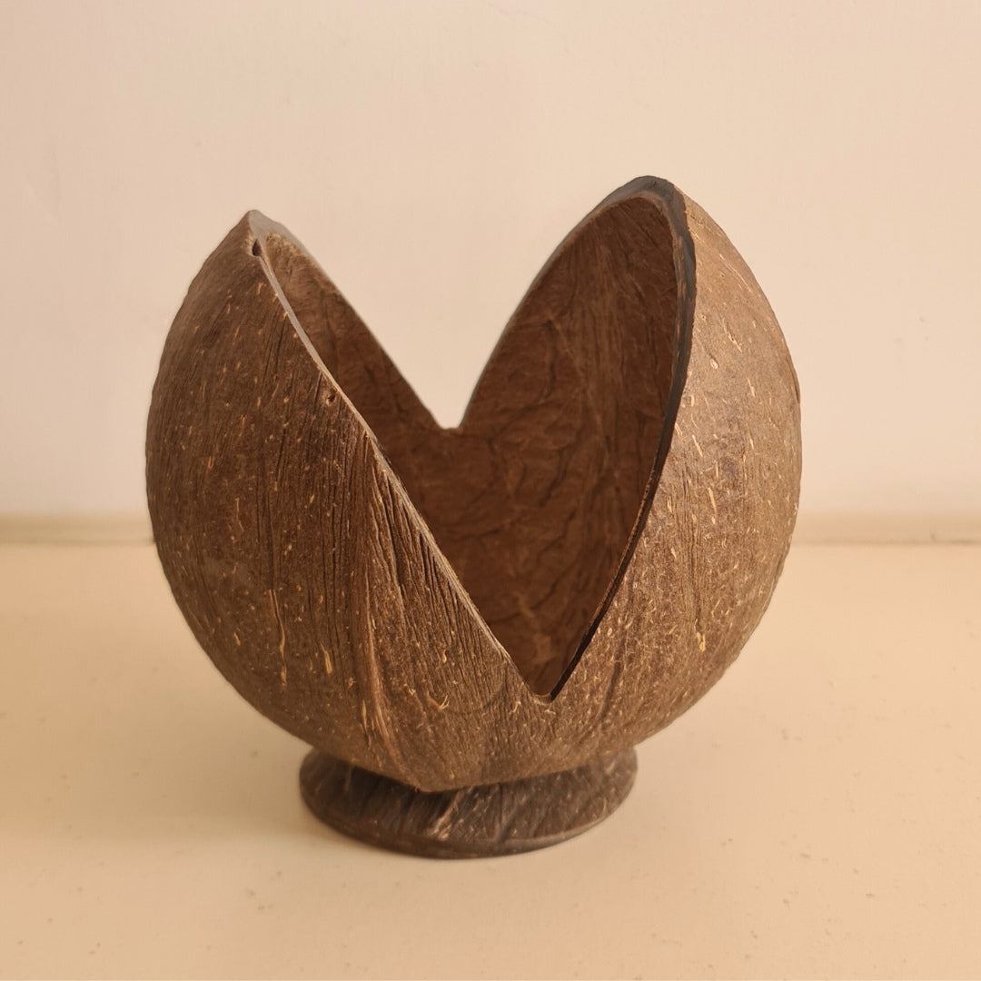 Thenga Coconut Shell Tissue Holder | Handmade Wooden Tissue Holder (Se